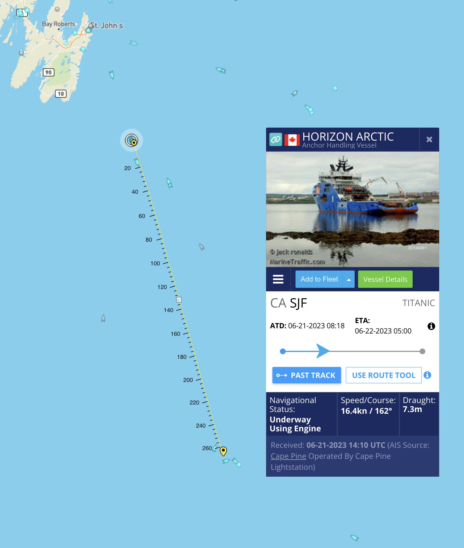 Tom Shugart on Twitter: "Here comes the cavalry - @marinetraffic AIS shows Horizon Arctic, which ...