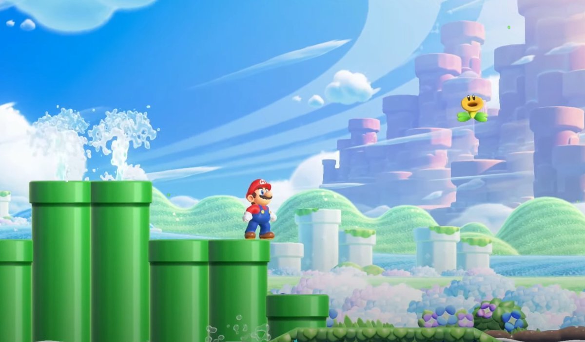 Super Mario Bros Castle Background