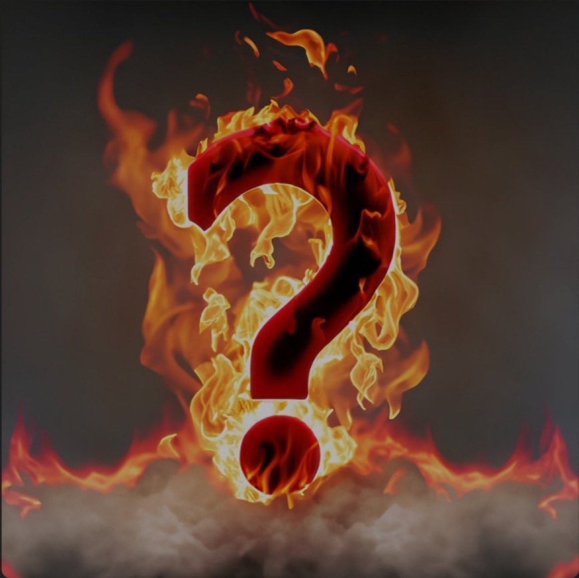 Animated Flame Question Mark