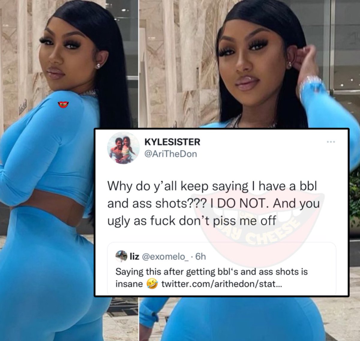 Say Cheese ππ§ On Twitter Ari Denies Having Bbl And Butt Injections π