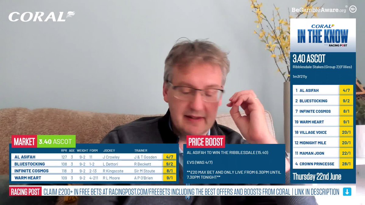 Racing Post on Twitter: "⏰ 3.40 📍 Ascot 🐎 Ribblesdale Stakes Tom Segal is taking on Al Asifah ...