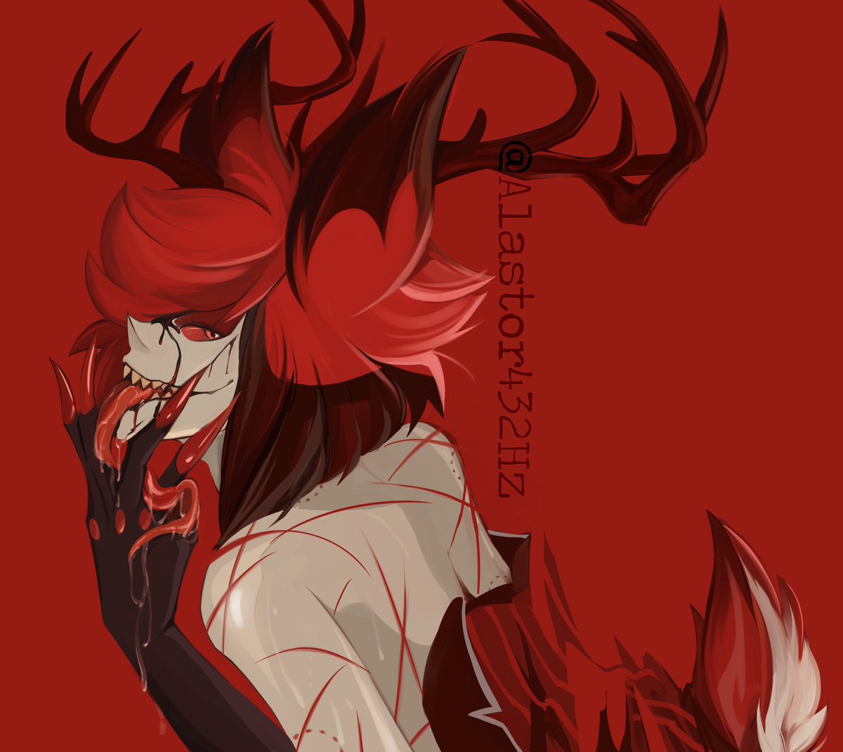 Alastor432Hz 🔞 (commision closed💙) on Twitter: "2P Alastor design from amazing @Anic_en hot deer ...