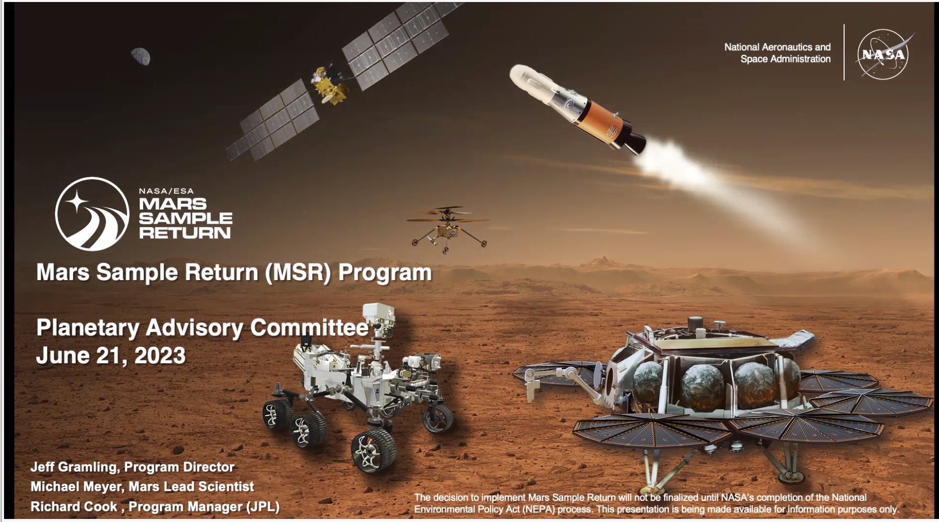 Mars Sample Return Mission
