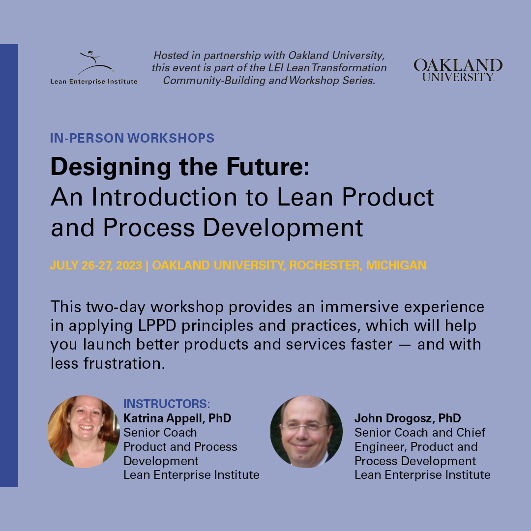 Lean Enterprise Inst on Twitter: "Ready to take your product development skills to the next ...