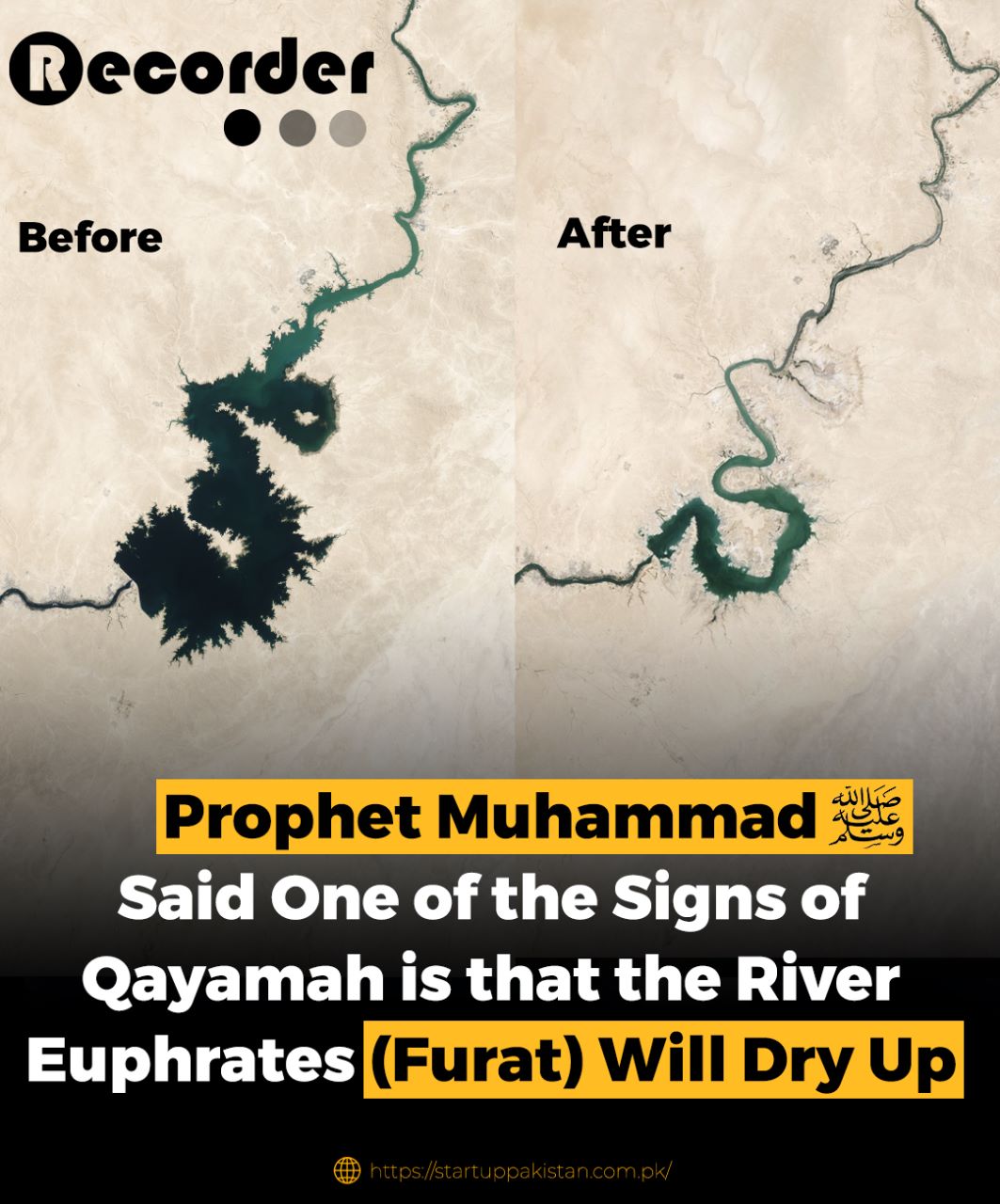 Euphrates River Before And After