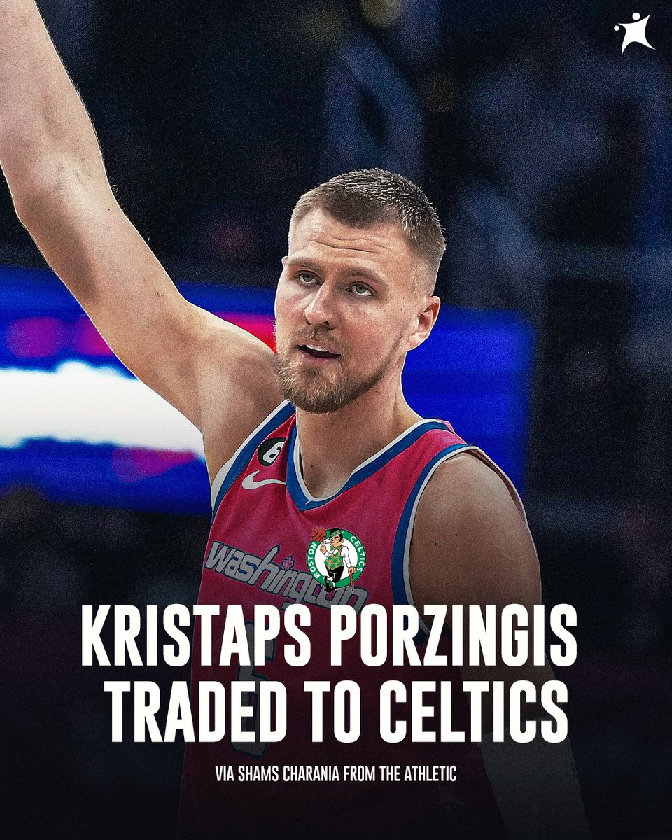 BasketNews on Twitter: "Wizards have traded Kristaps Porzingis to the Boston Celtics 😯"