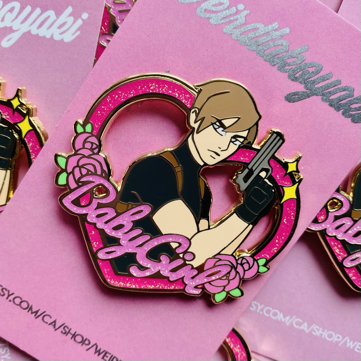 Proxy on Twitter: "RT @weirdtakoyaki: The remainder of my babygirl leon pins are now available ...