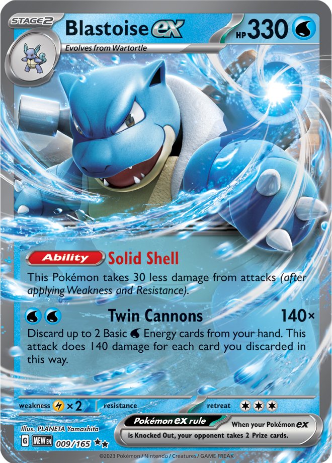 Squirtle Ex Pokemon Card