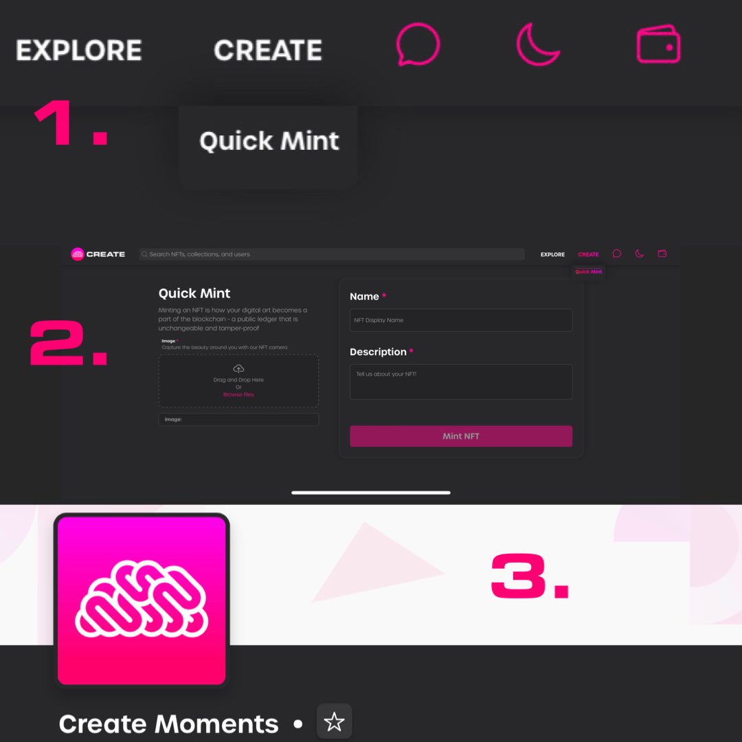 CREATE | NFT Marketplace on Twitter: "As you will see some new features have been added to ...