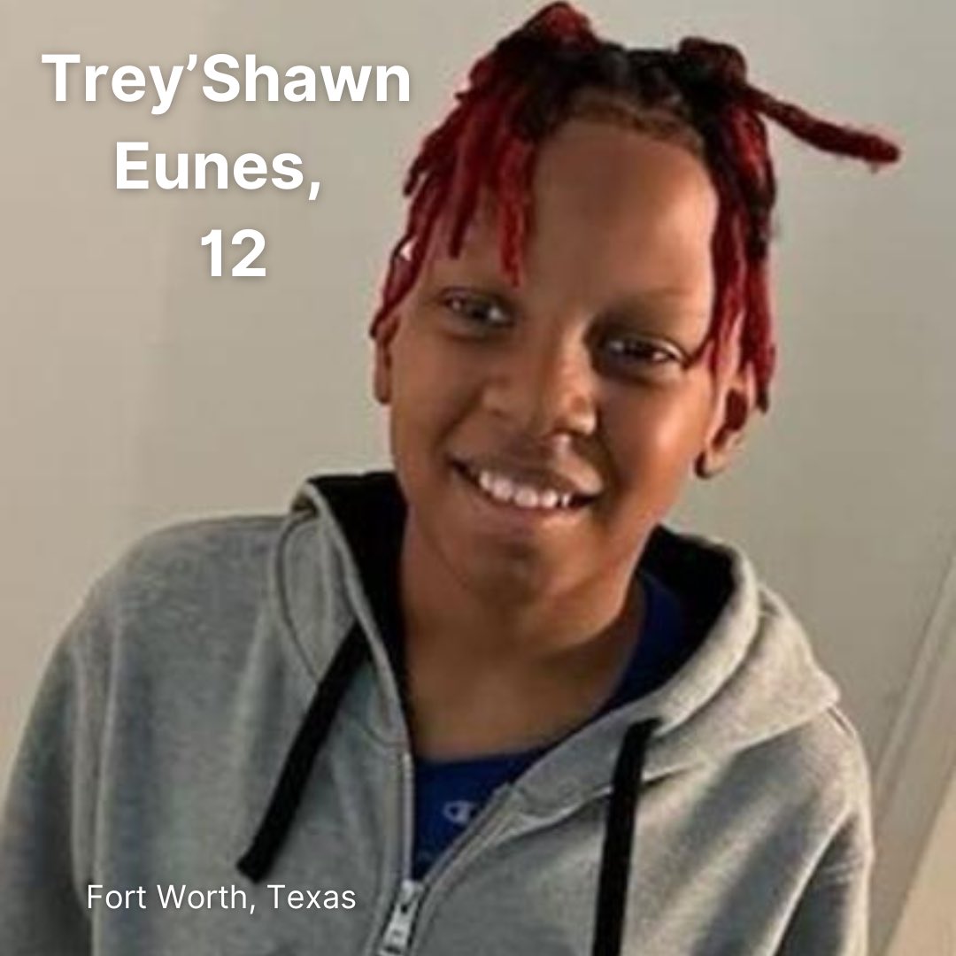 Newtown Action Alliance on Twitter: "Fort Worth, Texas On Monday, 12-year-old Trey’Shawn Eunes ...