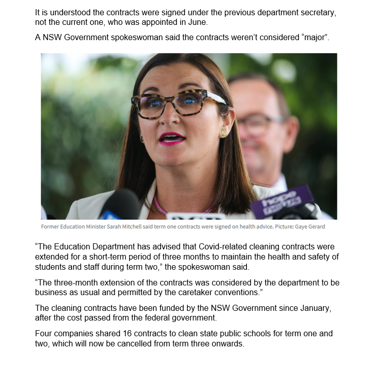 Dr Sally 🐨🐨 on Twitter: "RT @BigBadDenis: NSW COVID cleaning: $30 ...