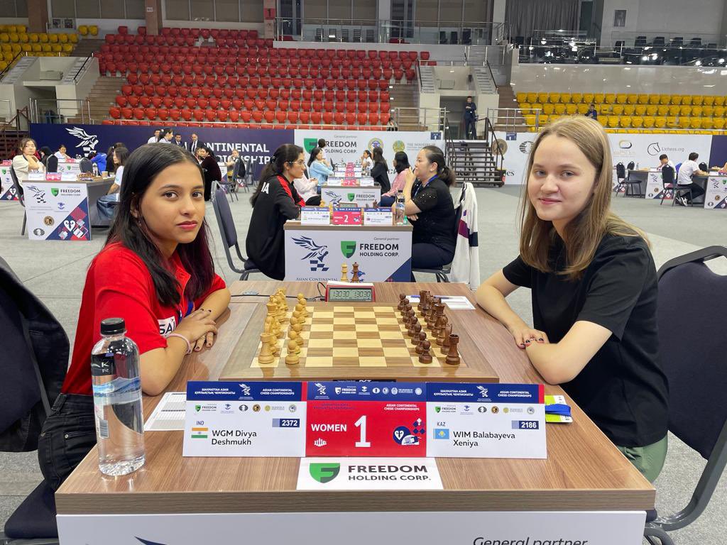 Chessnews.info on Twitter: "ASTANA ZHULDYZDARY 2023 Ксения Балабаева и Divya Deshmukh- чемпионка ...