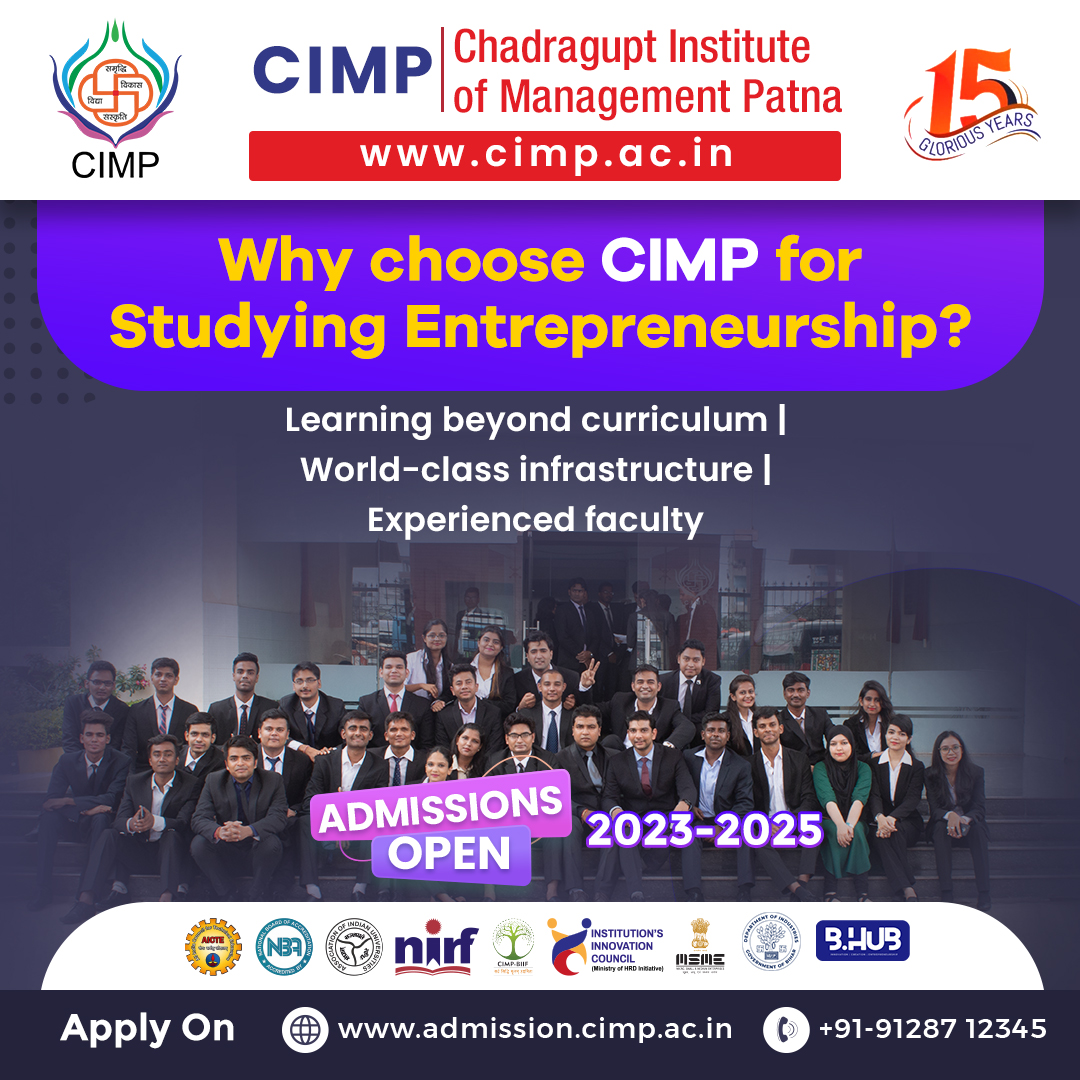 Chandragupt Institute of Management Patna (CIMP) on Twitter: "Study innovation, entrepreneurship ...