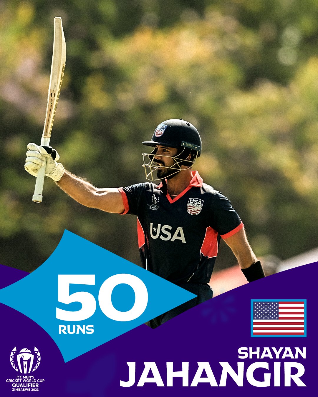 ICC on Twitter: "A resilient fifty from Shayan Jahangir 🔥 📝 #NEDvUSA: https://t.co/WIBObotfuN ...