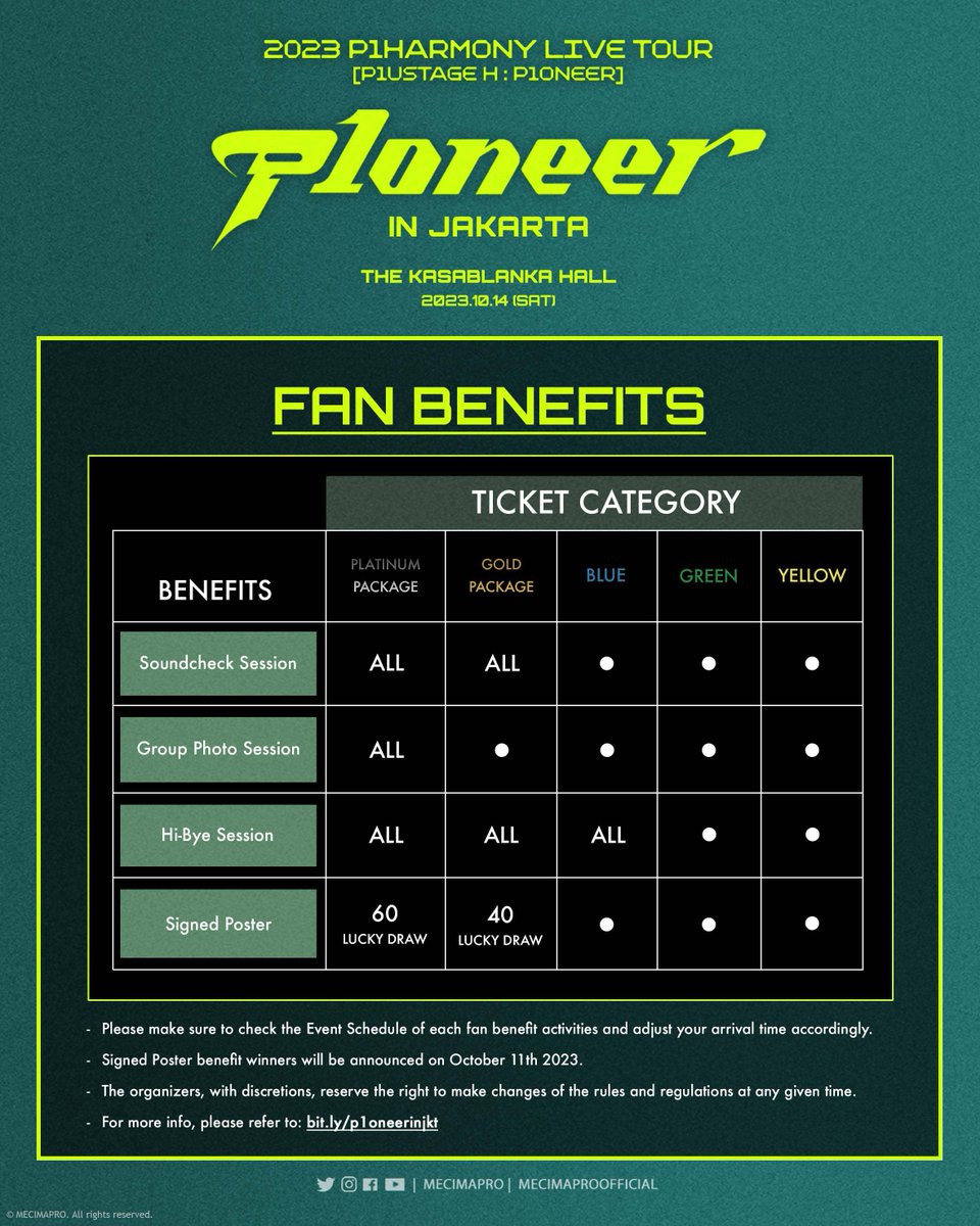 MCP on Twitter: "#P1ONEERinJKT - MCP Package and Fan Benefit details. - More info 🔗: http://bit ...