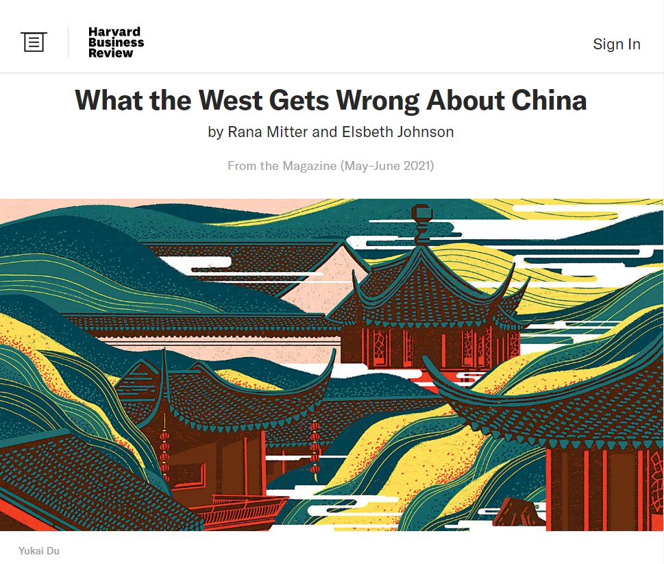 Arnaud Bertrand on Twitter: "Interesting Harvard Business Review article on "What the West Gets ...