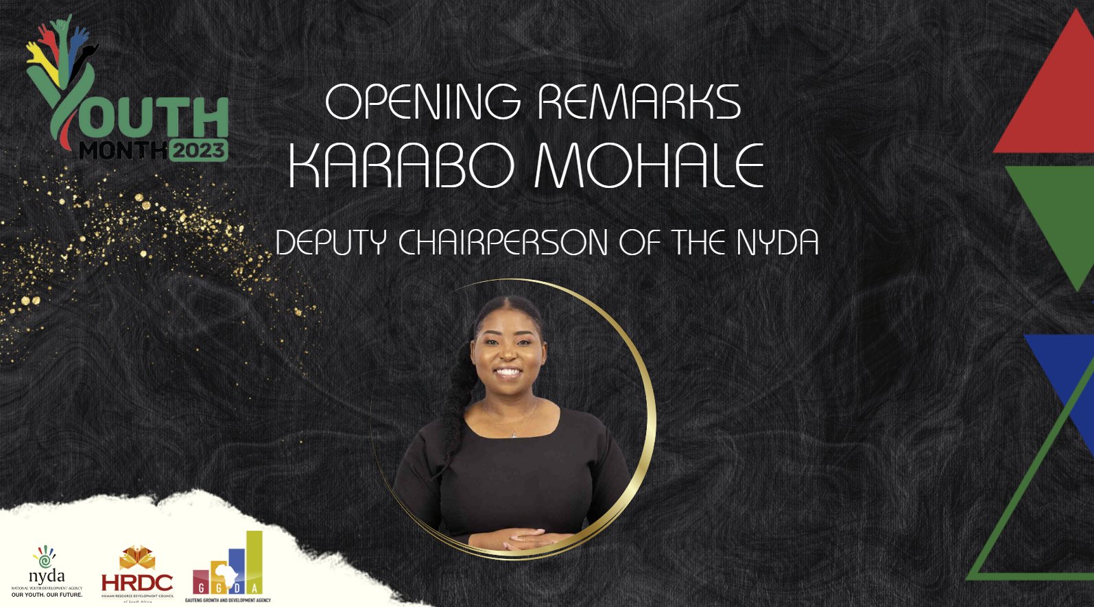 NYDARSA on Twitter: "NYDA Executive Chairperson, Ms. Karabo Mohale delivers opening remarks ...