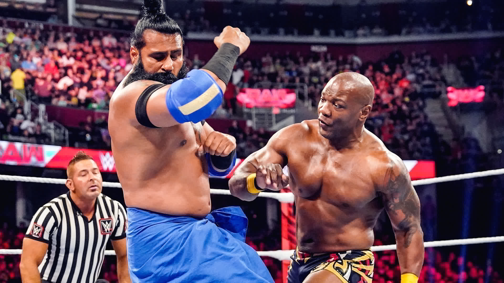Wwe On Twitter An Attack By Indus Sher On Cedricalexander