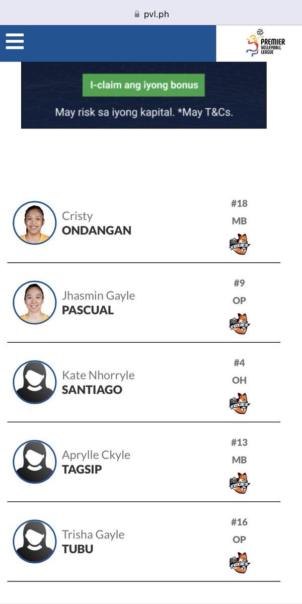 Lance Agcaoili on Twitter: "Just in: The PVL makes it official, Trisha Tubu, Kate Santiago, and ...