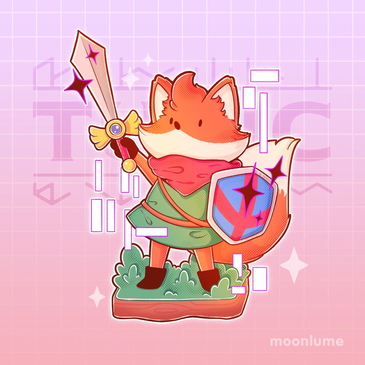 「Follow the Golden Path! #Tunic」| Moonlume MCM London 2D16!のイラスト