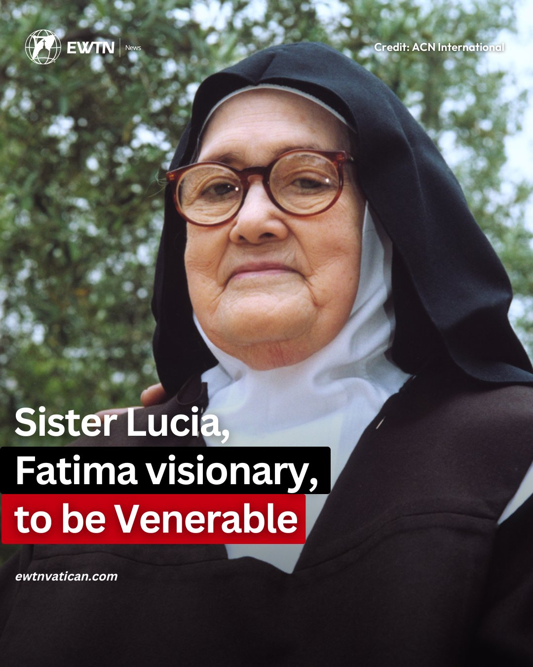 EWTN Vatican on Twitter: "Pope Francis has signed a decree declaring Sister Lucia, the visionary ...