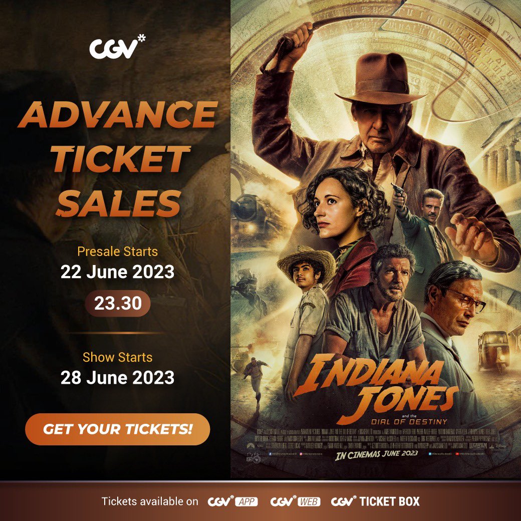CGV Cinemas on Twitter: "Yang nungguin #IndianaJones: And The Dial Of Destiny tiketnya bisa ...