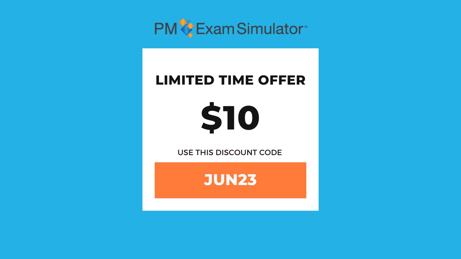 PMP® Exam Tips on Twitter: "Here’s your $10 discount to save on your 30 days of access to The ...