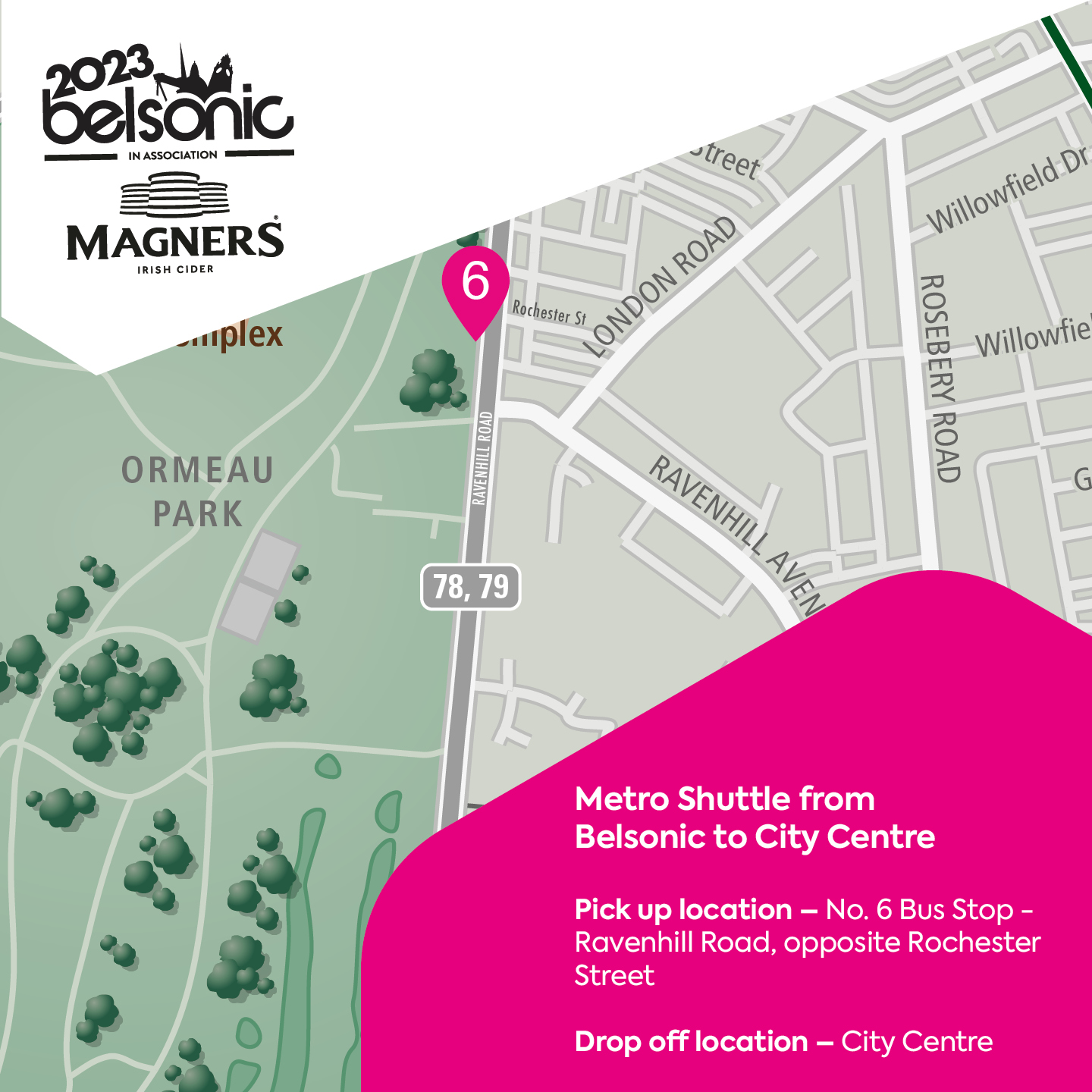 Translink Metro on Twitter: "Did you know we're running Metro shuttles to/from @BelsonicBelfast ...