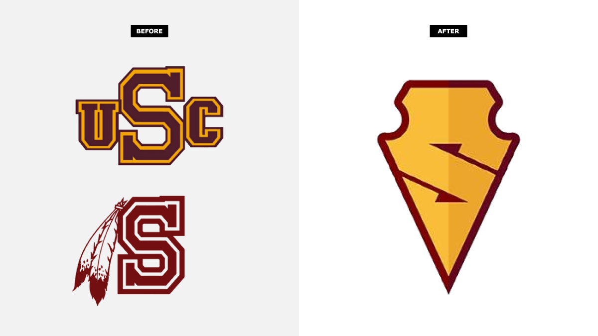 Native American Football Logo