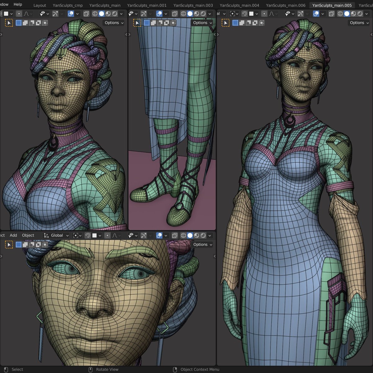 bonita bizu on Twitter: "RT @YanSculpts: Mel ☀️🌇. #arcane #LeagueOfLegends #mel #blender3d ...