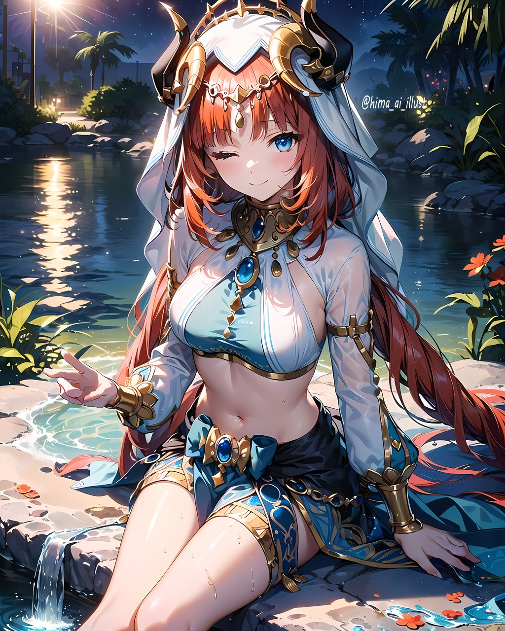 ひまんちゅ(Hima) on Twitter: "涼み中のニィロウちゃ🤗 #ニィロウ #Nilou AI https://t.co/kd8seKrYGr" / Twitter