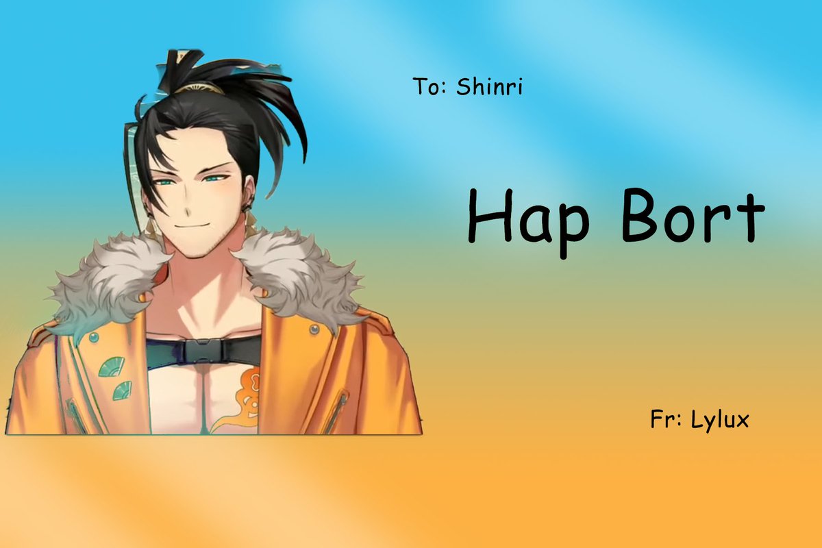 lylux 🌌 holostars 4th anni! on Twitter: "Happy Bday Shinri! Thanks for rt-ing my shitty wordart ...