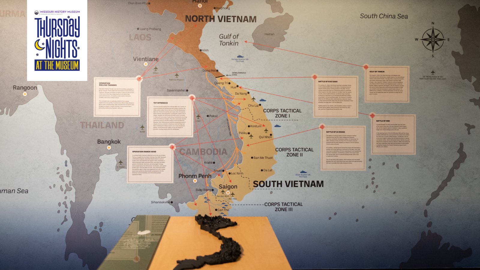 Vietnam War In Color Map