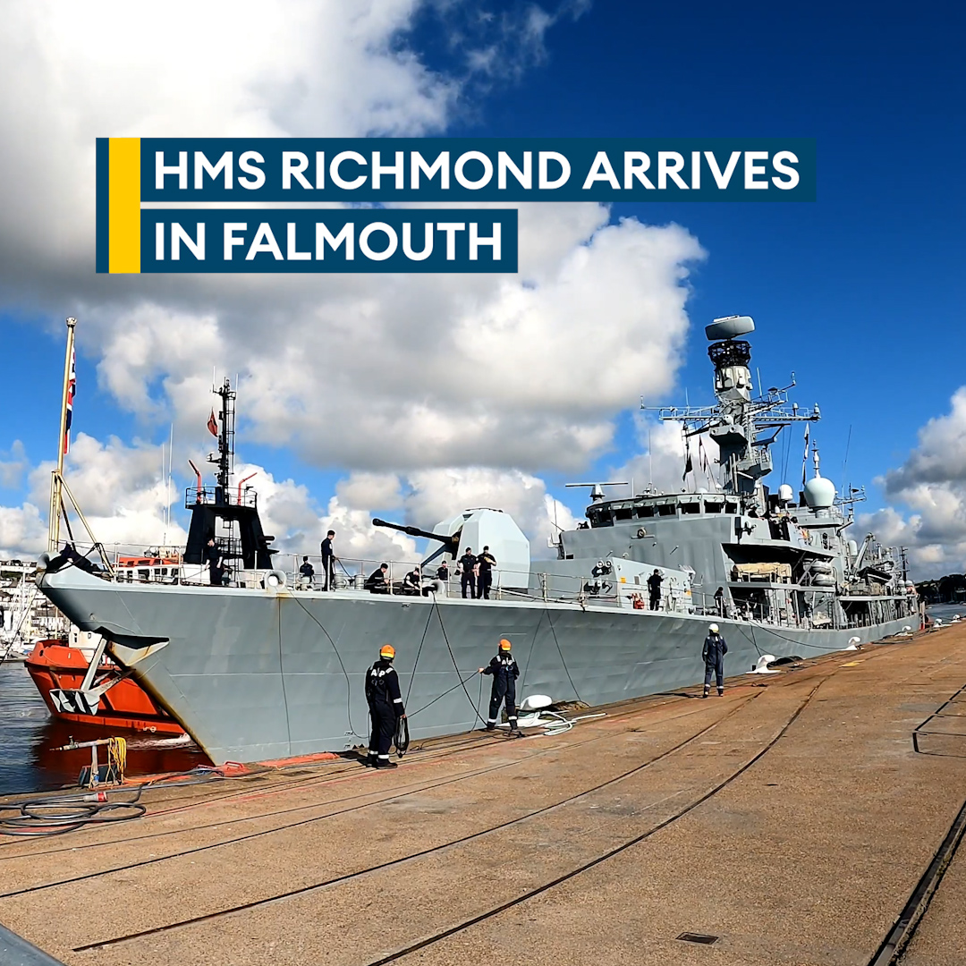 Forces News on Twitter: "Watch the moment @HMS_Richmond arrived in Falmouth for #ArmedForcesDay ...