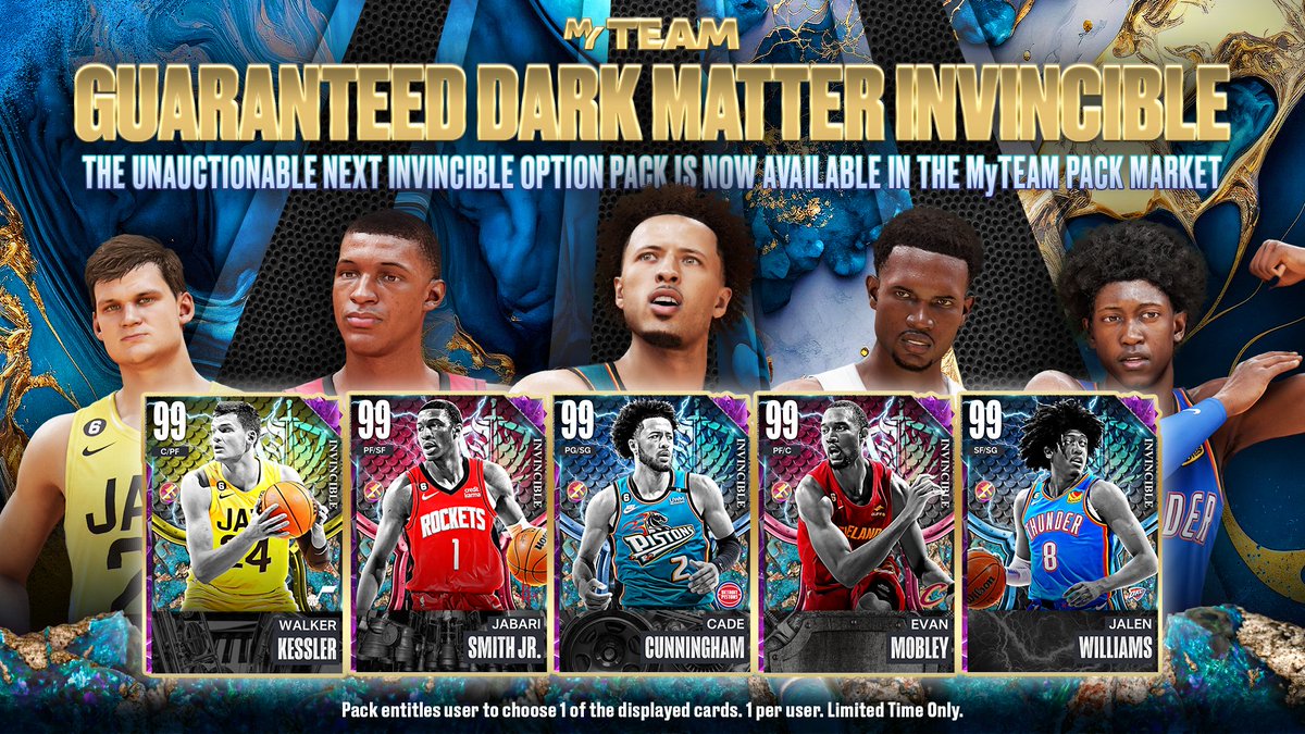 NBA 2K MyTEAM on Twitter: "The Unauctionable NEXT Invincible Option Pack is out now with the ...