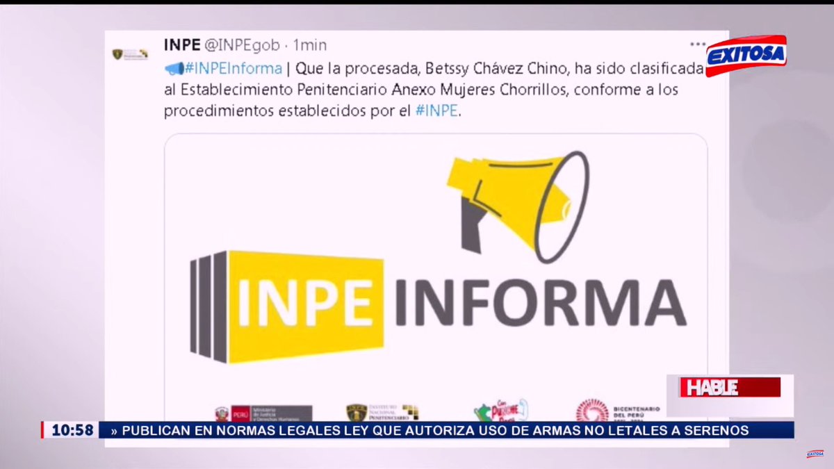 Exitosa Noticias On Twitter 🚨 LoÚltimo Betssy Chávez Expremier