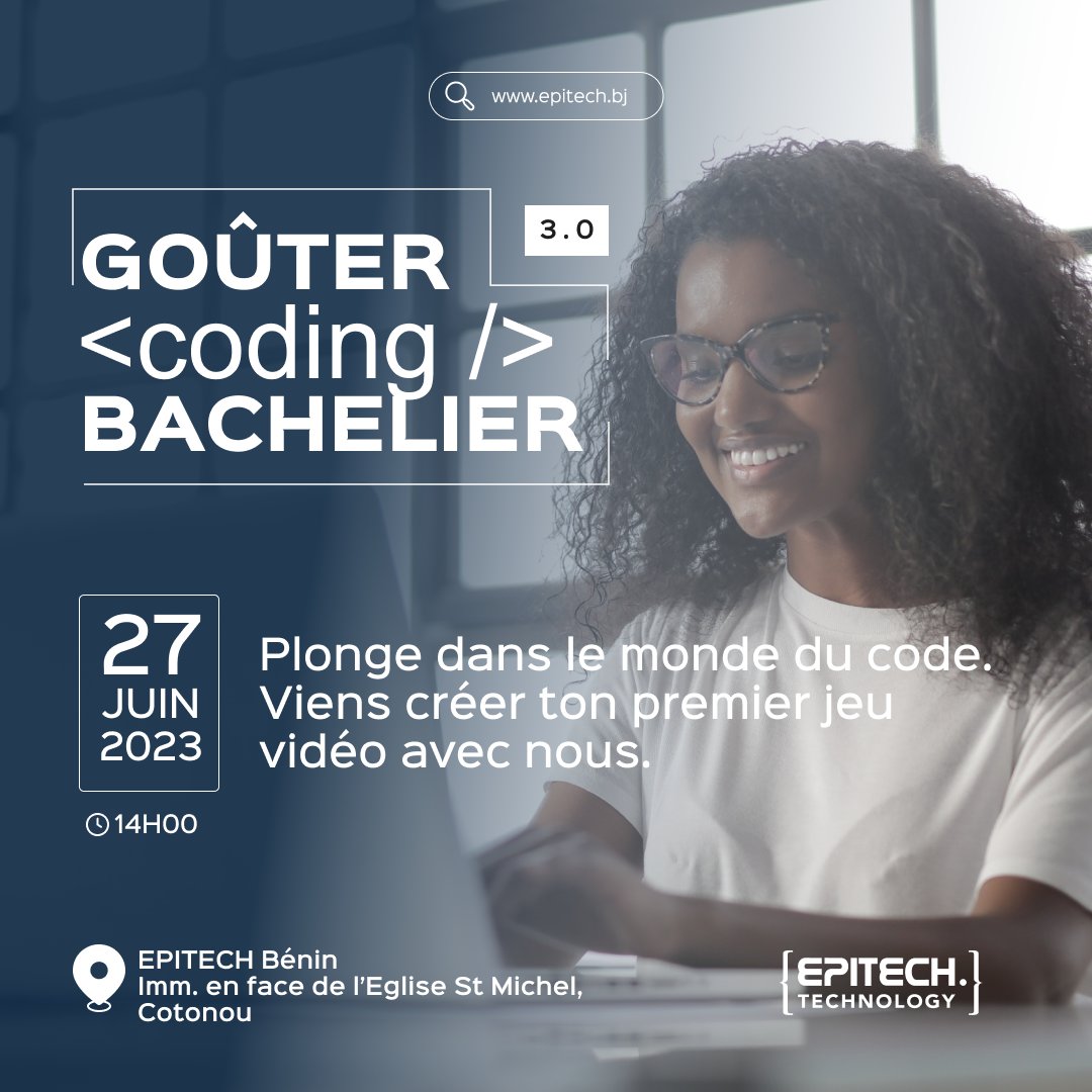 Epitech Bénin on Twitter: "Viens t'amuser à créer ton propre jeu vidéo le mardi prochain à notre ...
