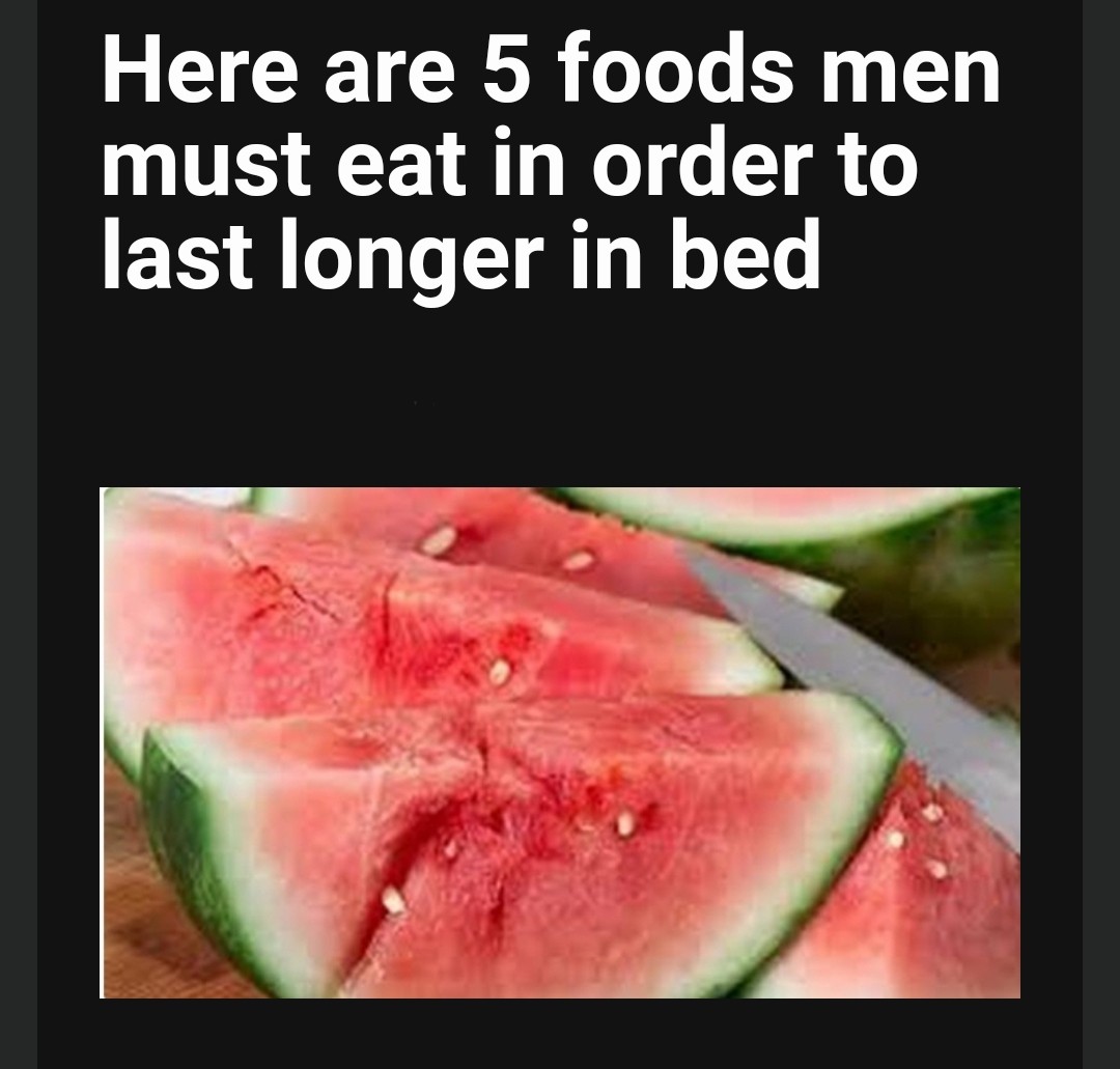Goal Loaded On Twitter These 5 Foods Can Help Men Improve Their