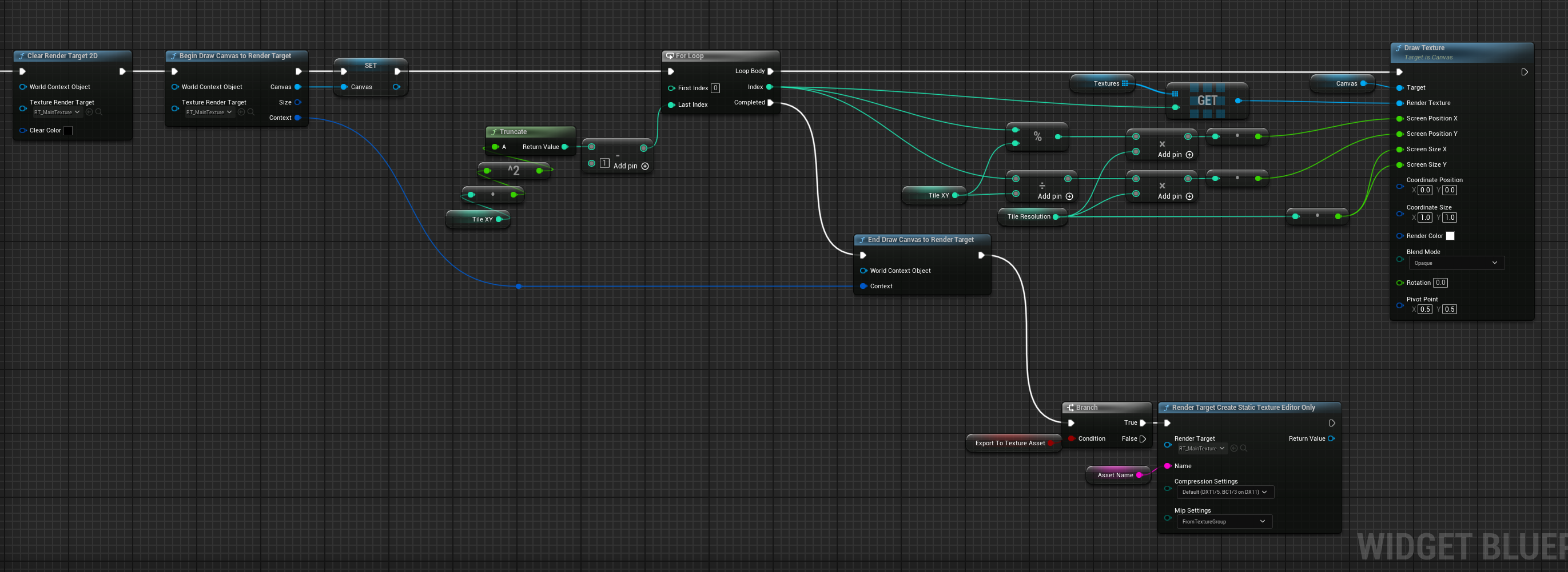 Vahab Ahmadvand on Twitter: "Made an editor utility widget for #UnrealEngine to create a texture ...