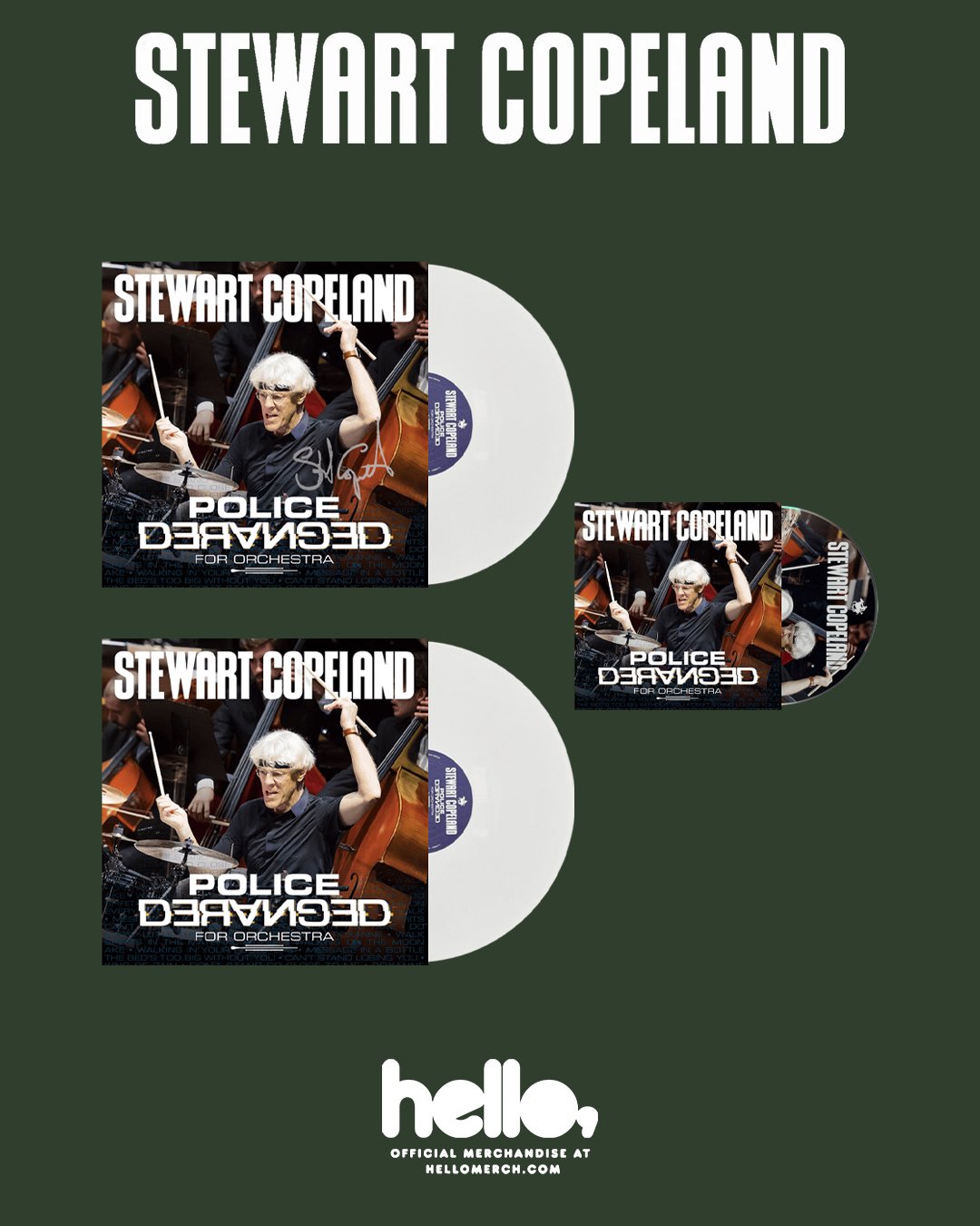 Hello Merch on Twitter: "New vinyl & CD’s from Stewart Copeland are available now🥁⬇️ https://t ...