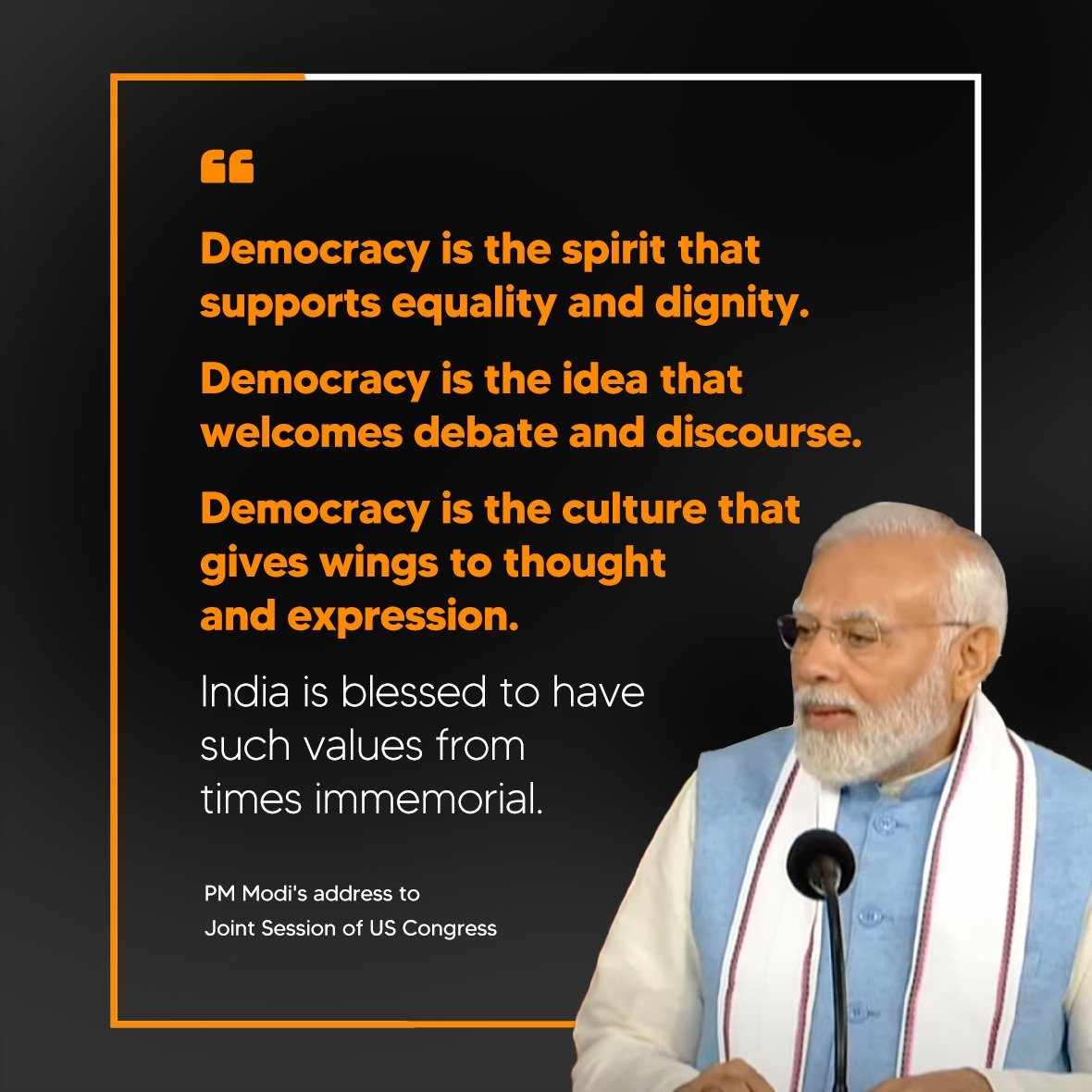 Dr. S. Jaishankar on Twitter: "RT @PMOIndia: Democracy is one of our sacred and shared values ...