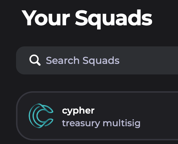 Squads on Twitter: "RT @cypher_protocol: hello @SquadsProtocol"