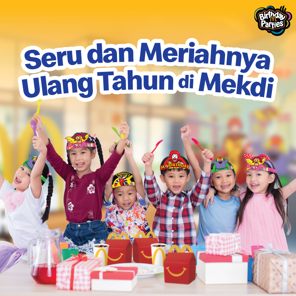 McDonald's Indonesia on Twitter: "Yuk rayakan Ulang Tahun si Kecil di Mekdi. Harga fasilitas ...