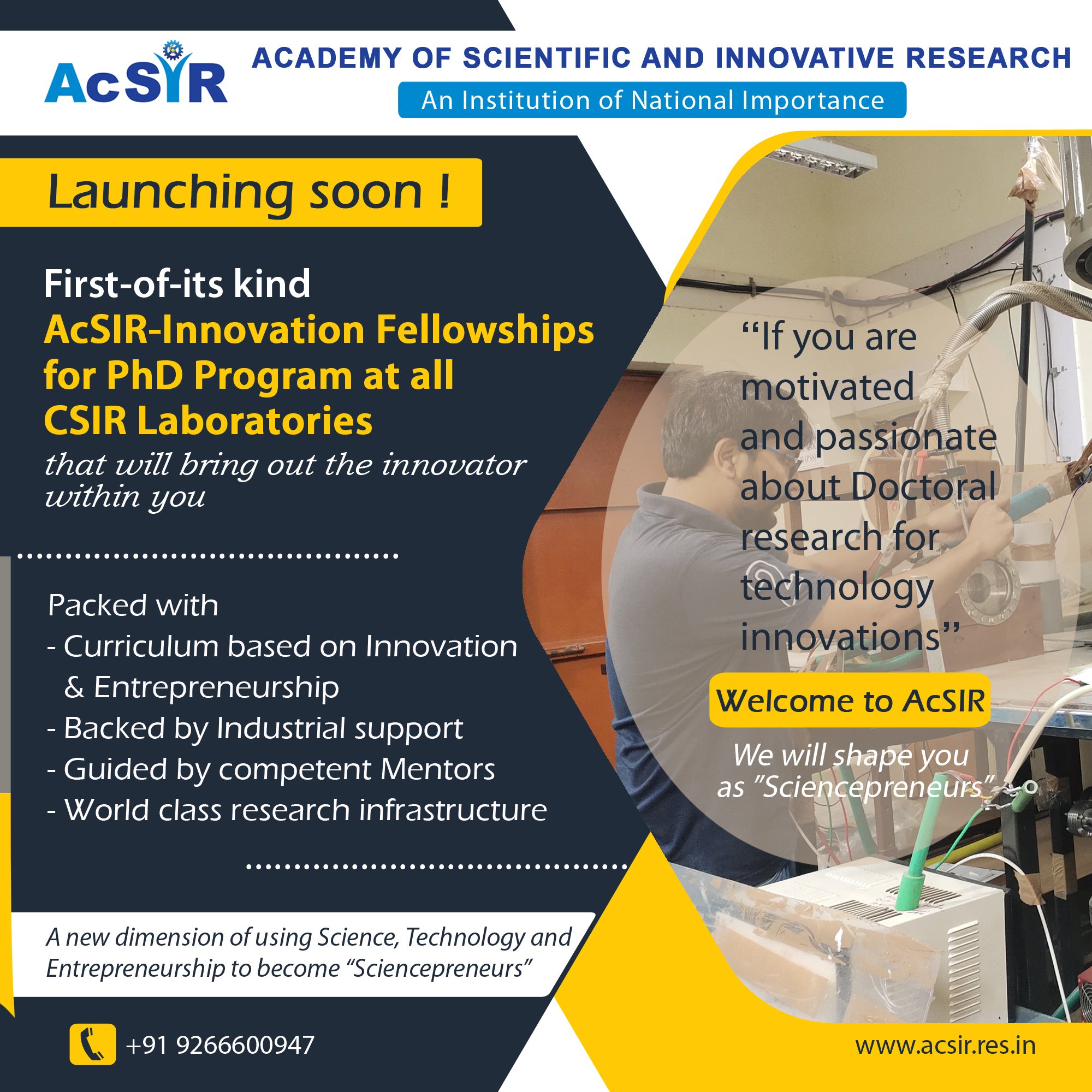 AcSIR on Twitter: "Academy of Scientific and Innovative Research (AcSIR), an Institution of ...