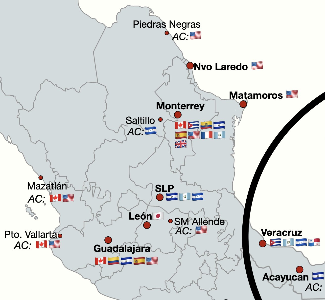 Mapoteca de pZZ on Twitter: "Recuerden, la embajada solo puede estar en la capital nacional. Si ...