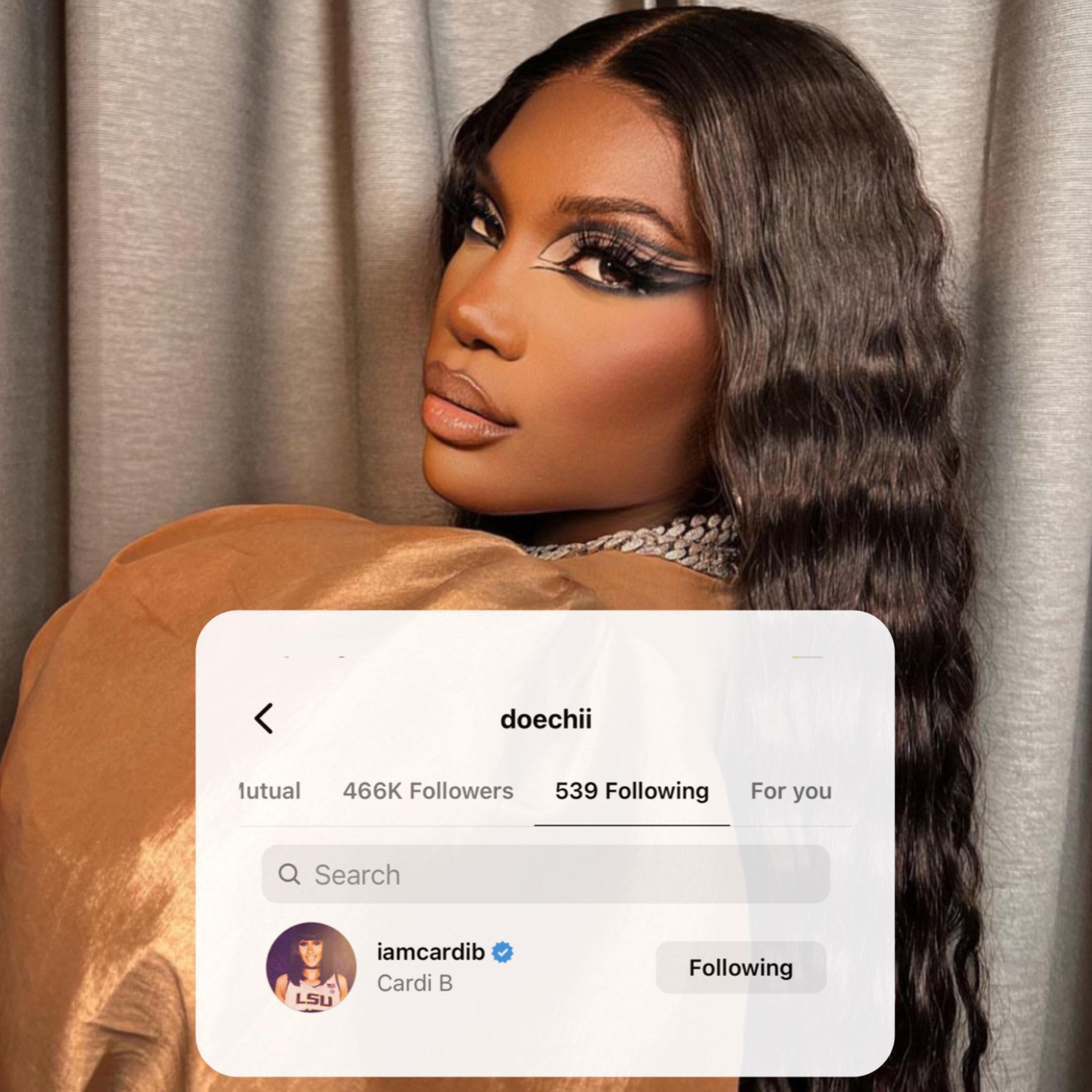 Cai (fan account) 🌈 on Twitter: "RT @CelebLoveBardi: Doechii started following Cardi B on ...