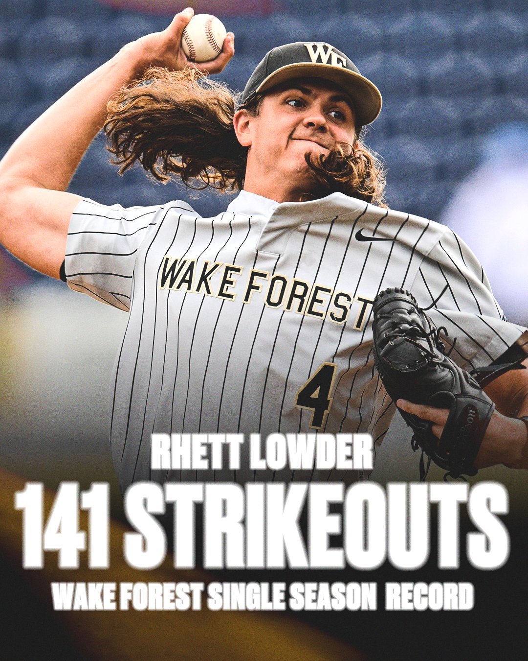 ACC Network on Twitter: "Rhett Lowder's historical season continues 🎩 @WakeBaseball https://t.co ...