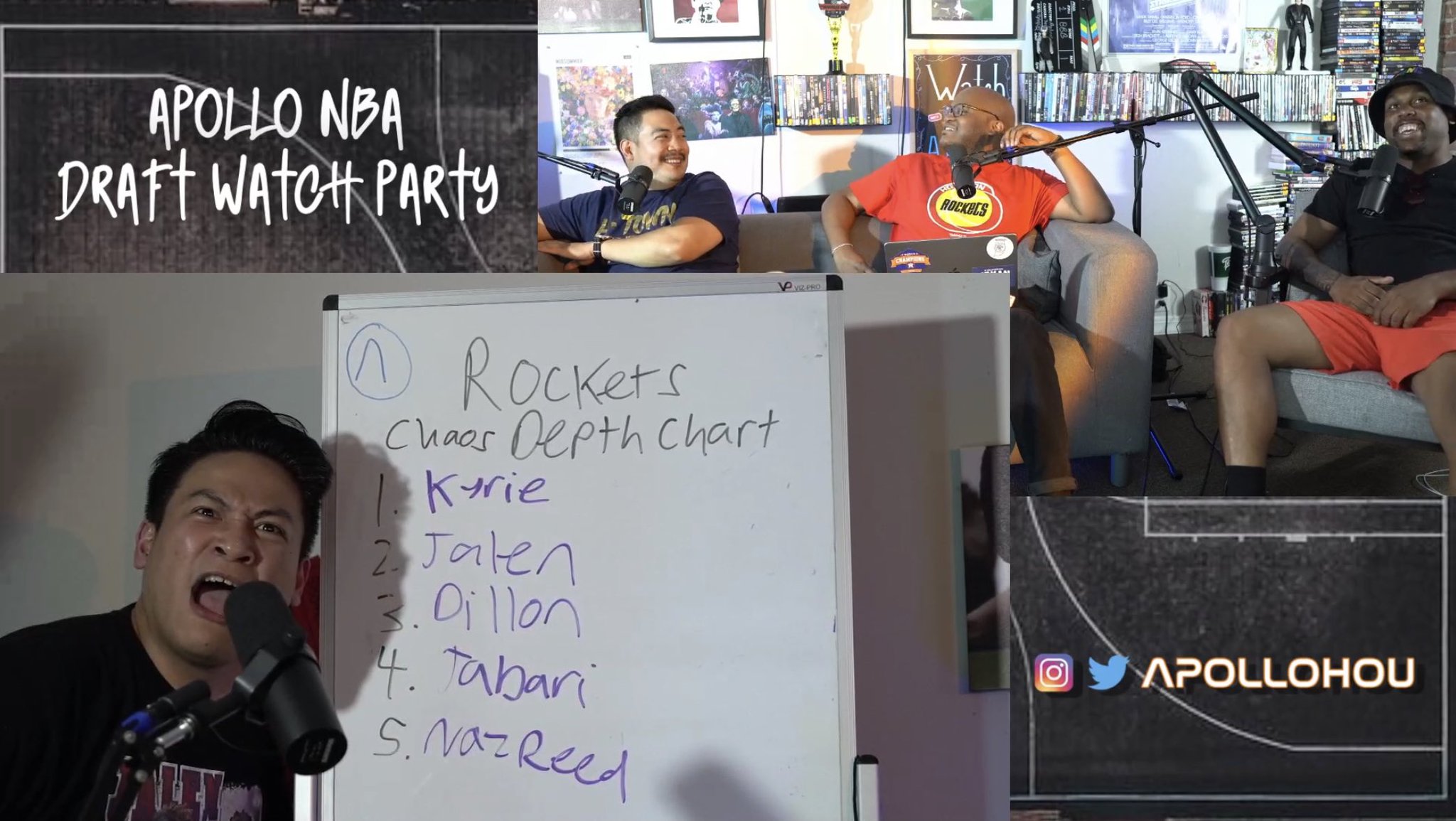 APOLLO MEDIA on Twitter: "Things are getting weird on our #NBADraft Watch Party https://t.co ...