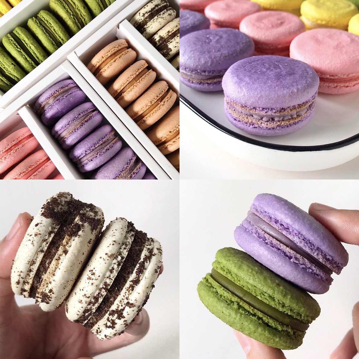 L O L A on Twitter: "RT @storymheee: macaron ร้านนี้โคตรอร่อยอะ รสมัทฉะกับชาไทยหอมมากมึง โคตรดือ ...
