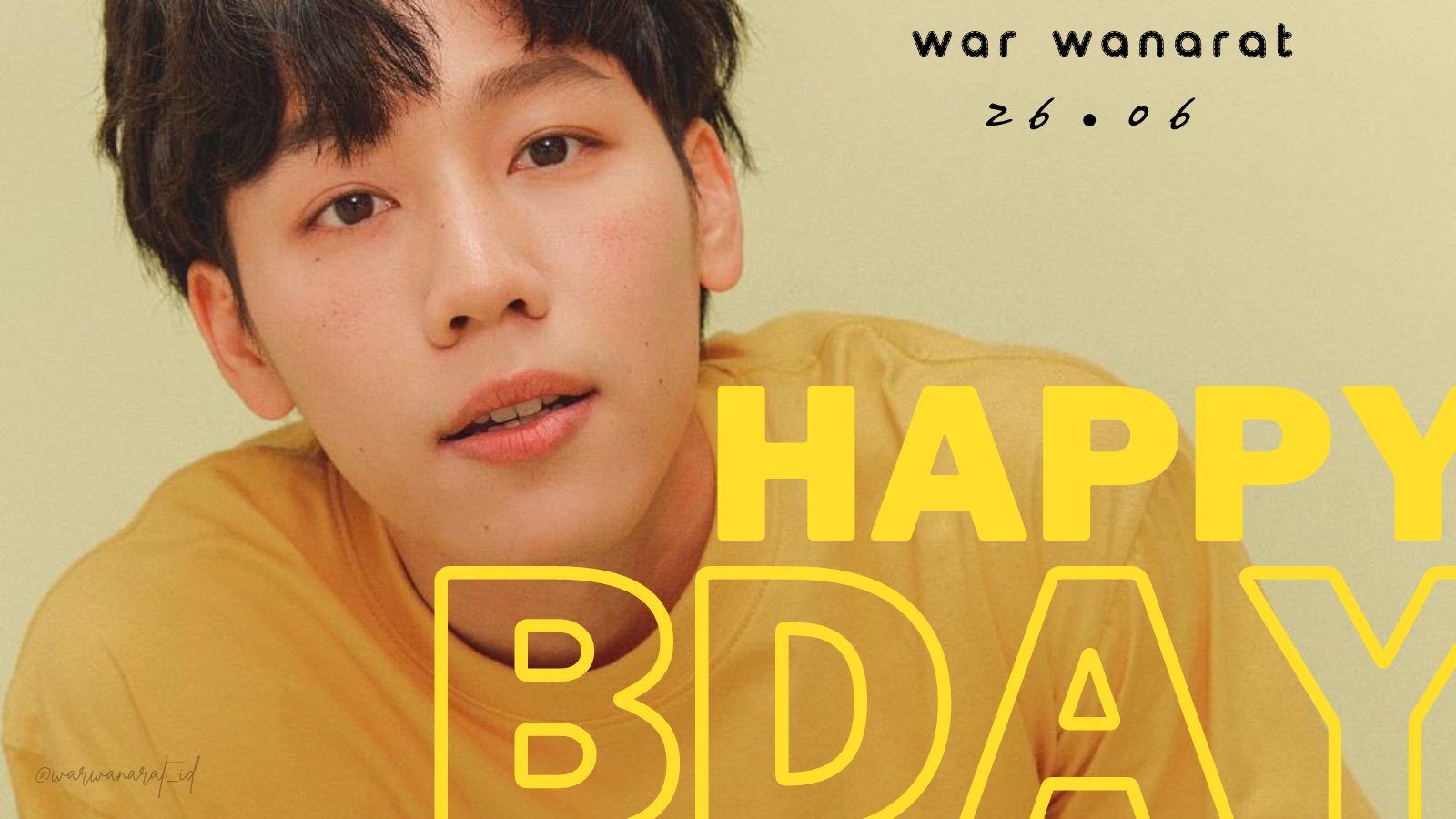 War Wanarat Indonesia on Twitter: "Happy 29th birthday, Sunshine! Thank you for being born and ...